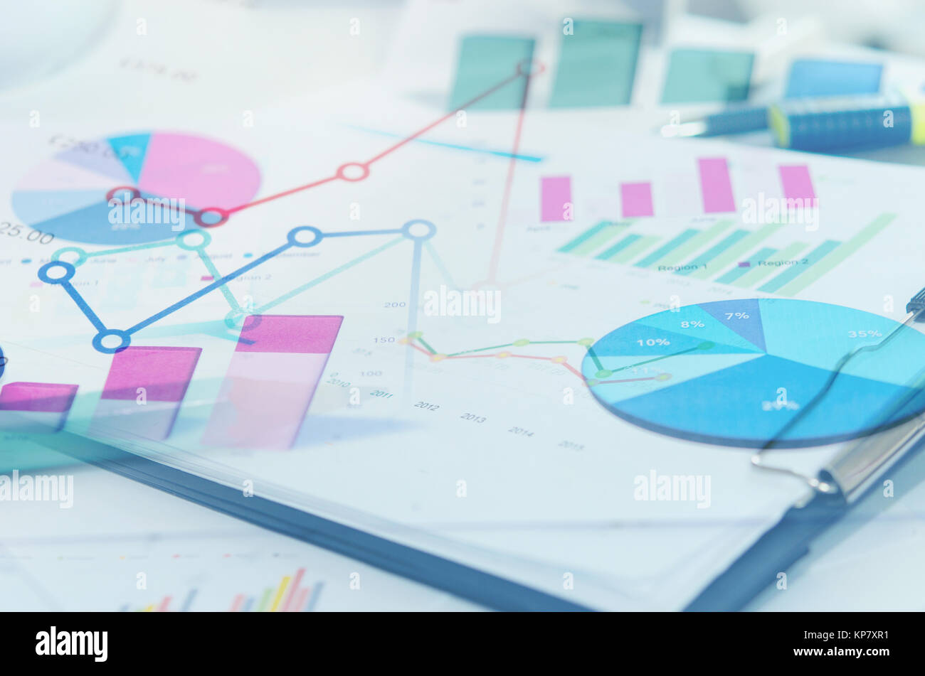 Business Concept graphs Stock Photo - Alamy