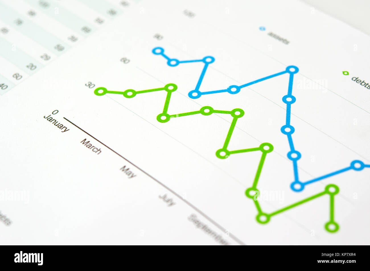 Business Line graph Stock Photo - Alamy