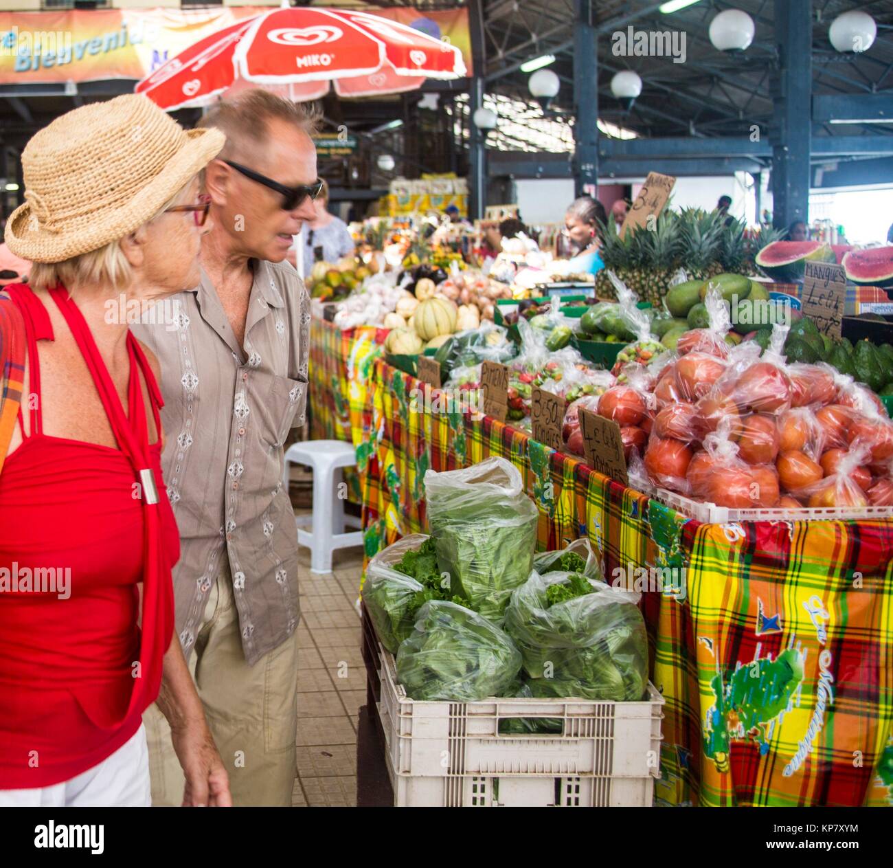 Martinique outdoor market hi-res stock photography and images - Alamy