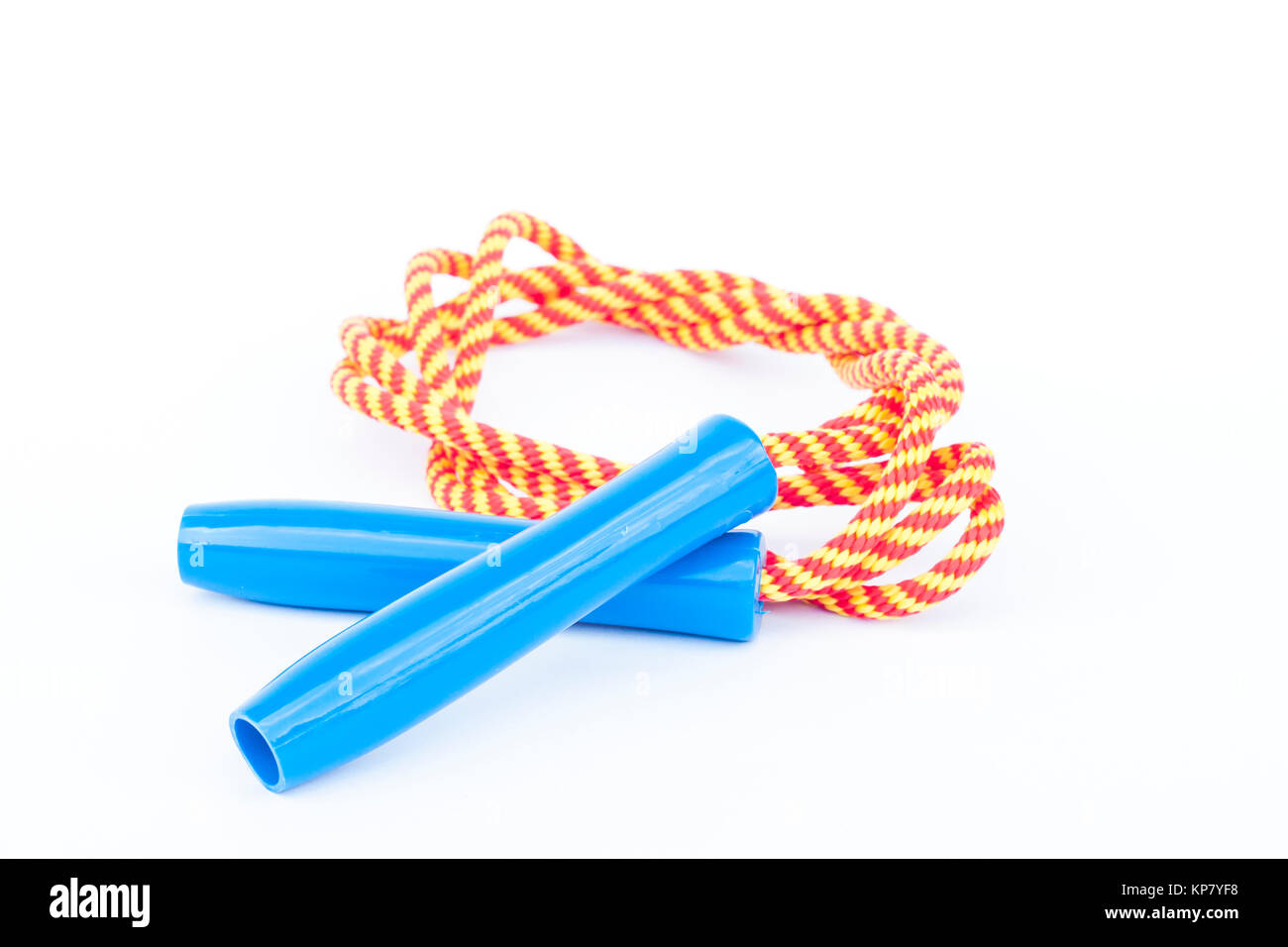 Skipping rope isolated on white background Stock Photo - Alamy