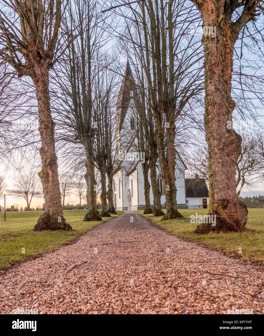 Church in Tofta, Gotland in Sweden Stock Photo - Alamy