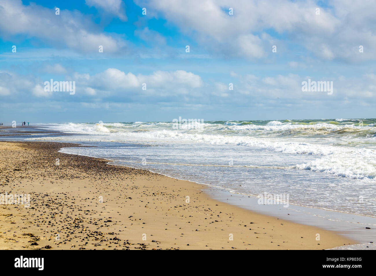 Summer beach on Denmark's North Sea coast Stock Photo - Alamy