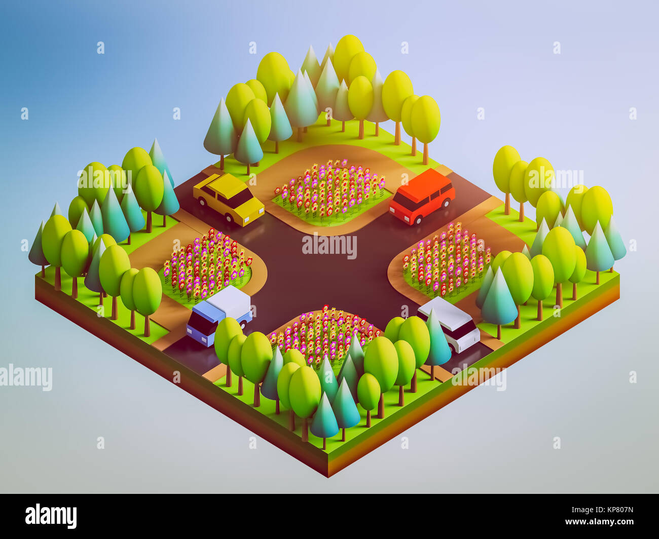 green earth concept in isometric view, isometric background Stock Photo ...