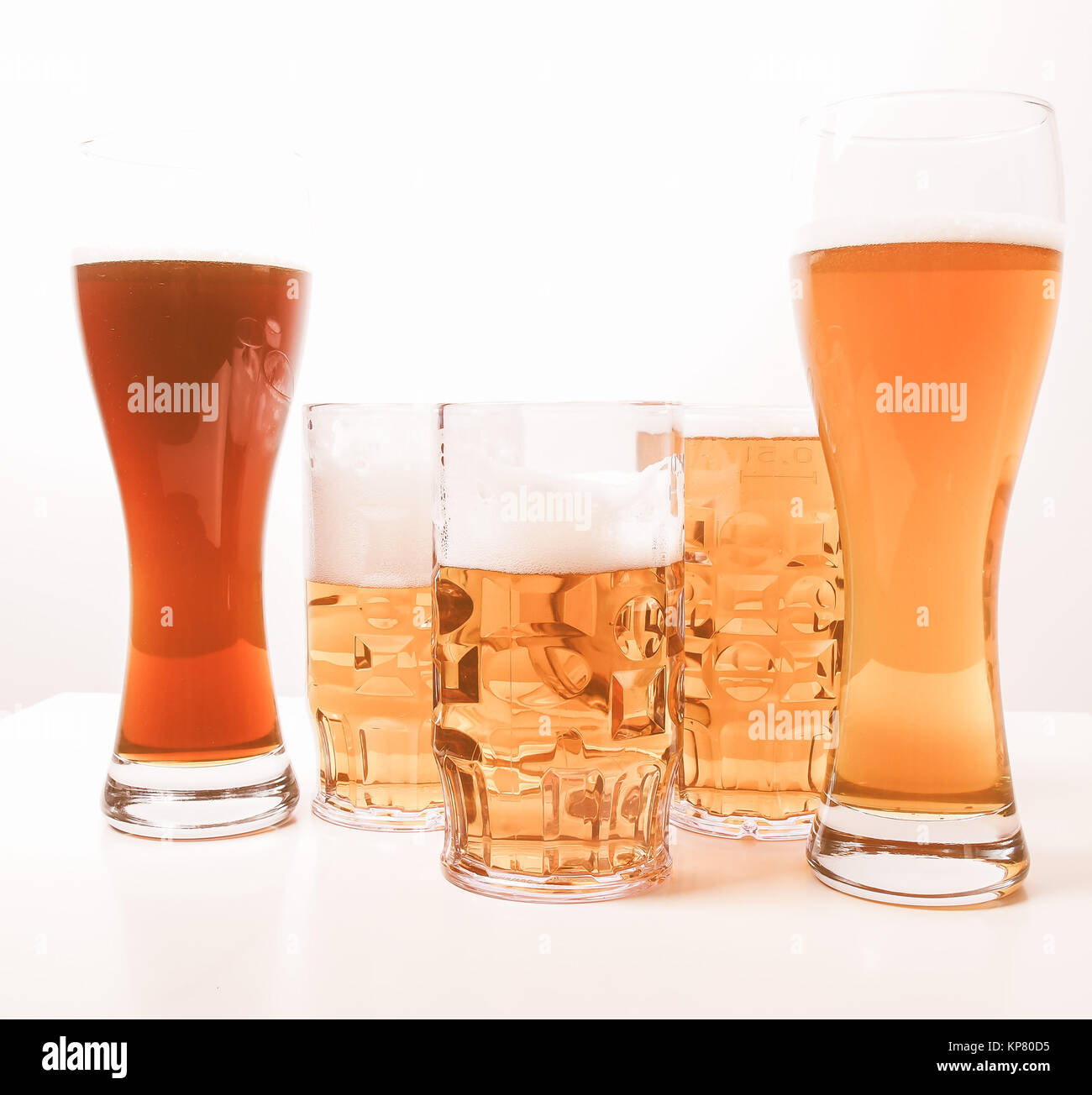 Retro looking German beer Stock Photo - Alamy