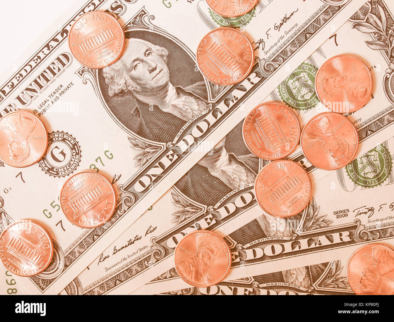 American Dollar Notes And Coins Stock Photos & American Dollar Notes ...