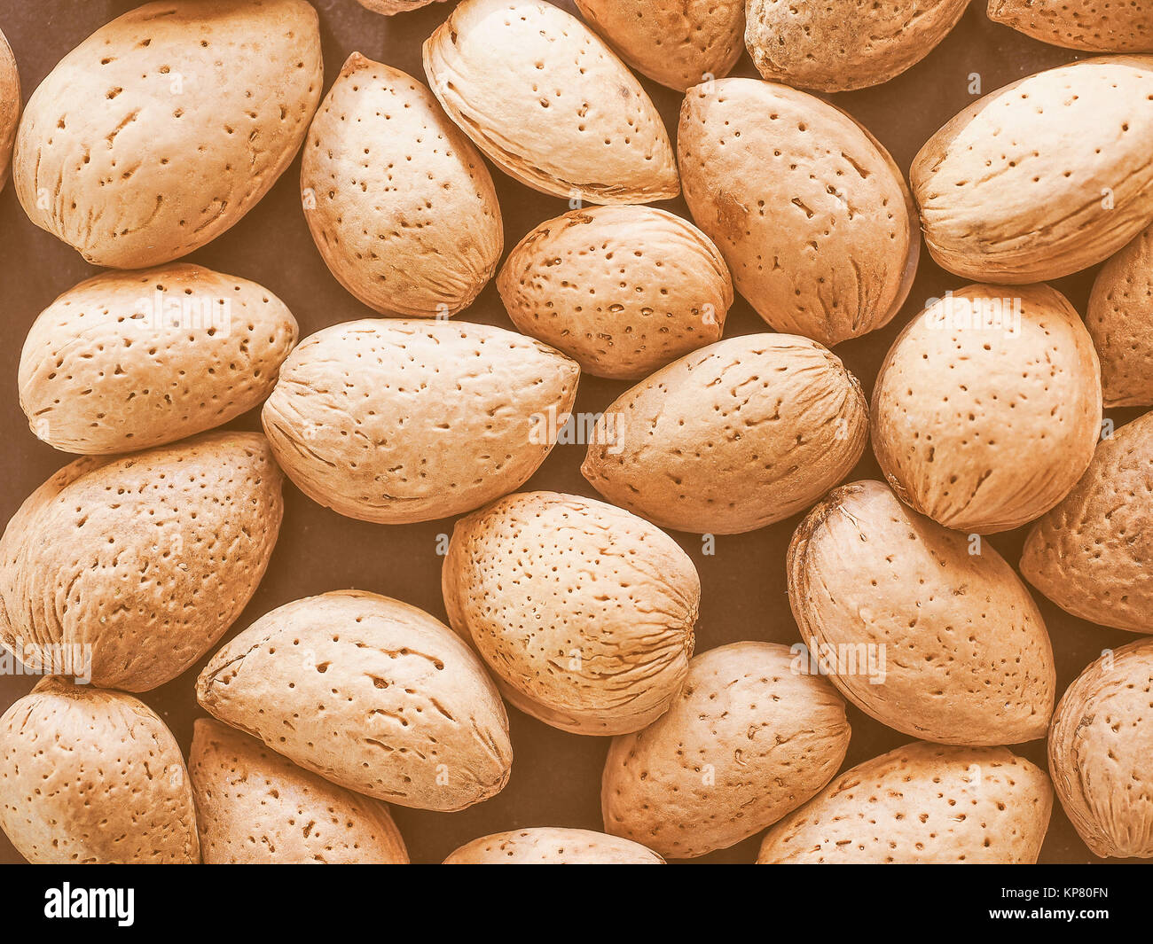 Retro looking Almond fruit Stock Photo - Alamy