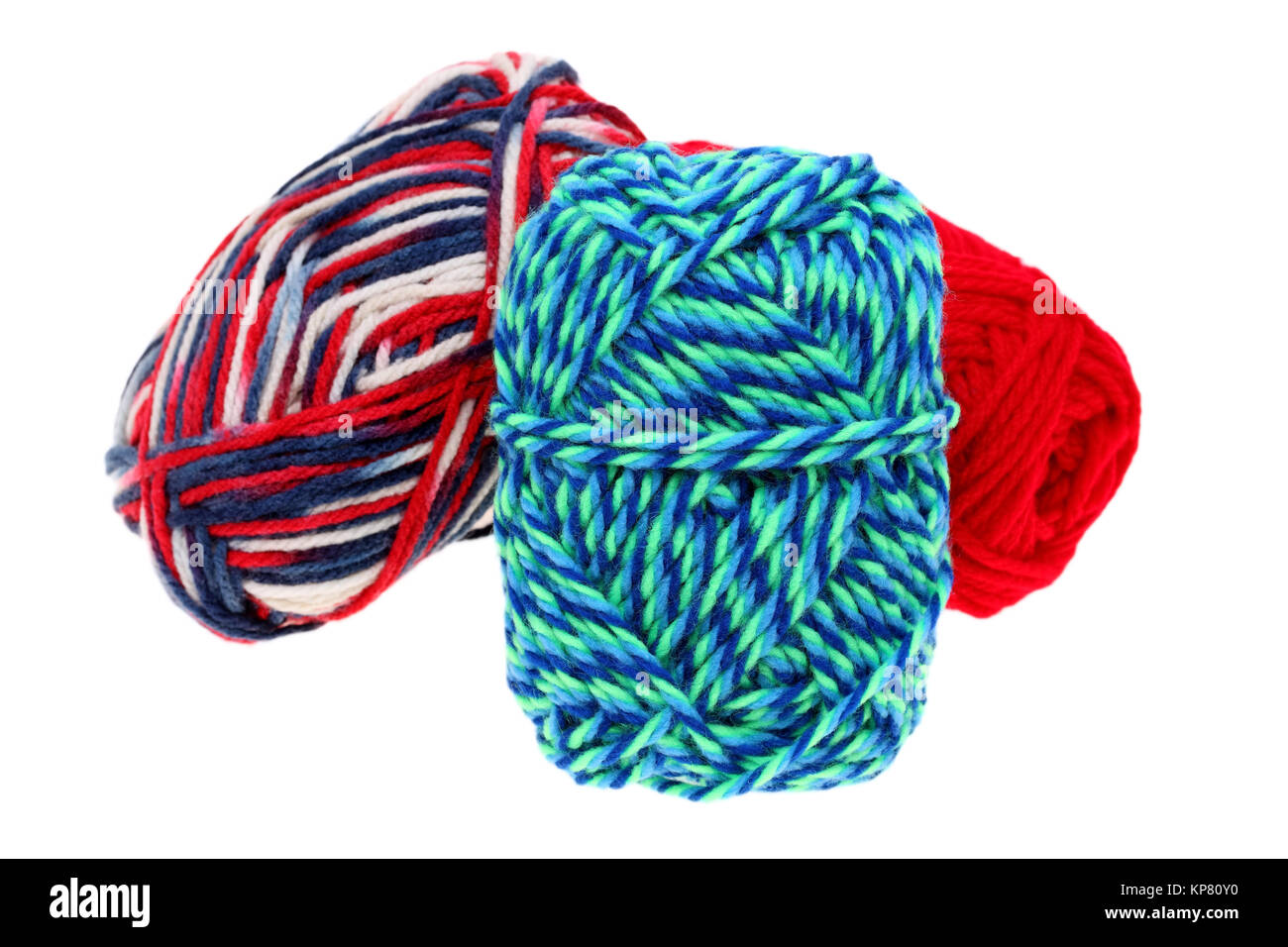 ball of colorful wool yarn Stock Photo - Alamy