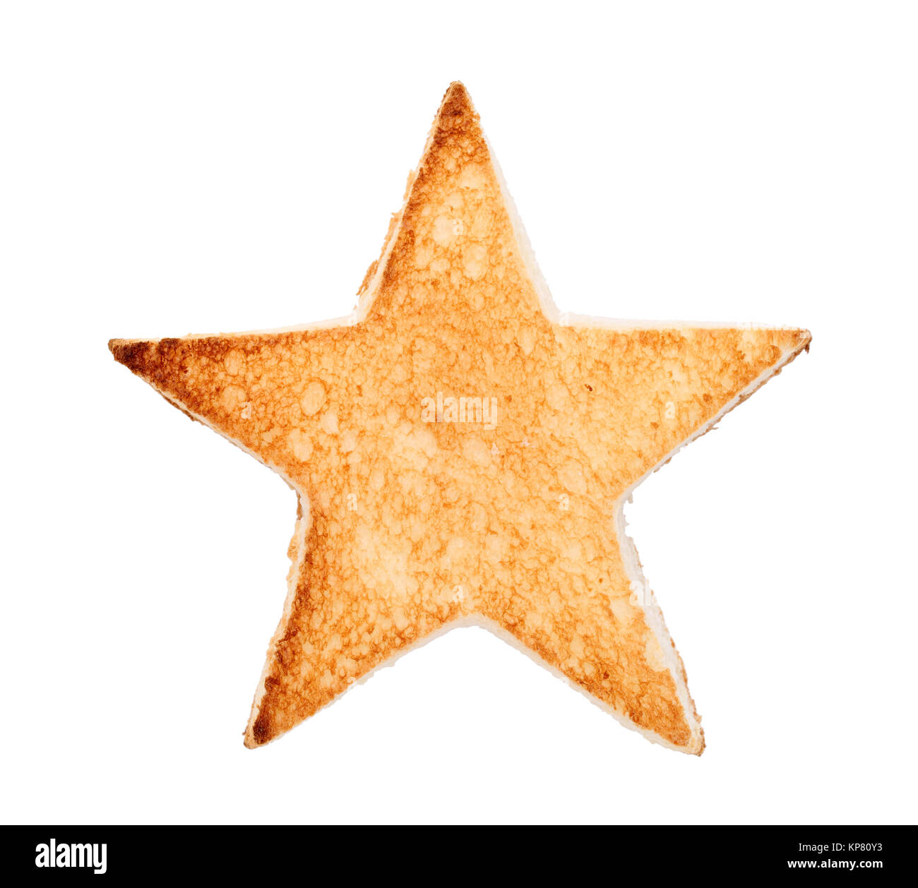 Slice of bread toast cut shape of star Stock Photo - Alamy