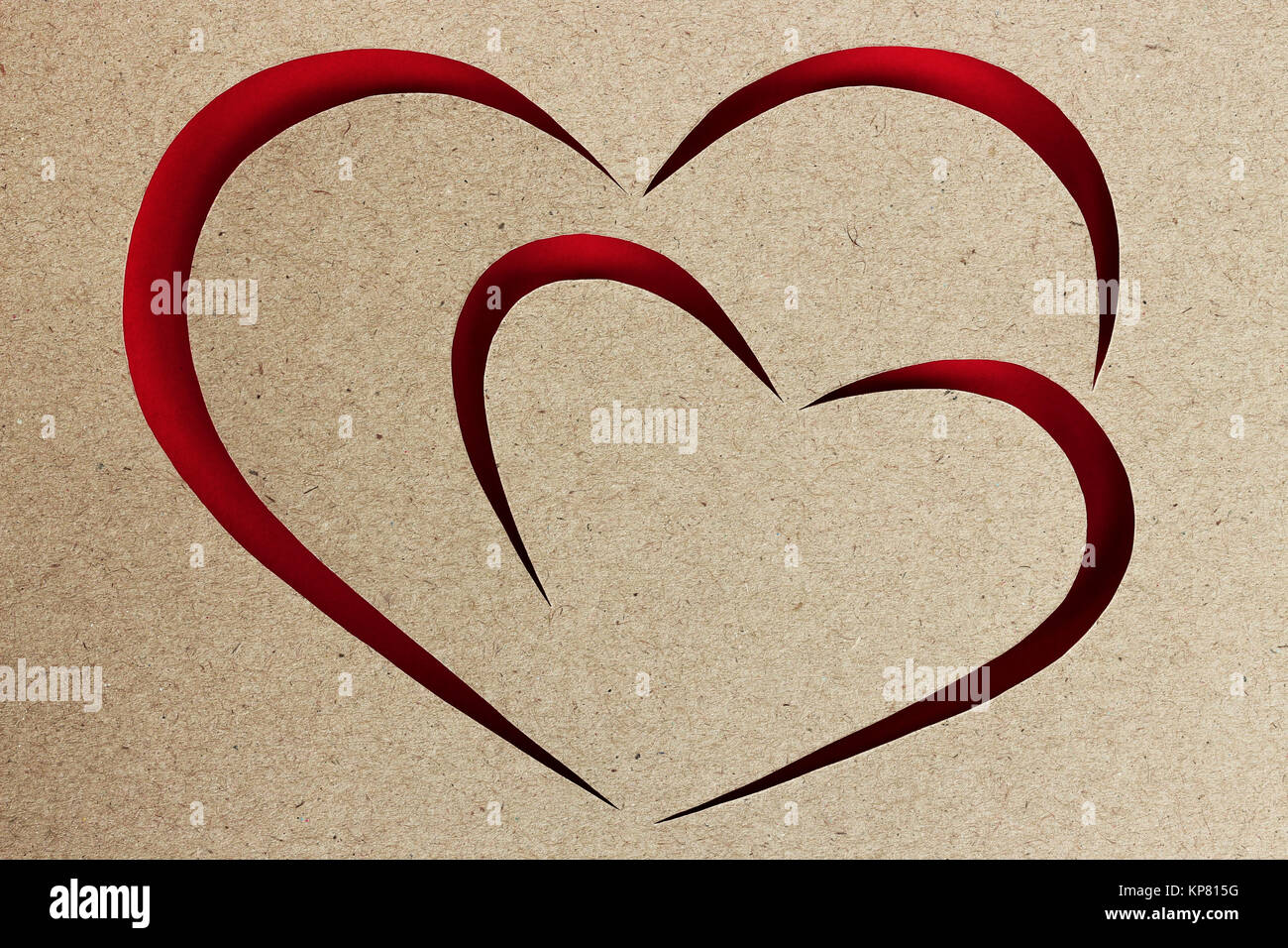 heart love symbol paper design Stock Photo - Alamy