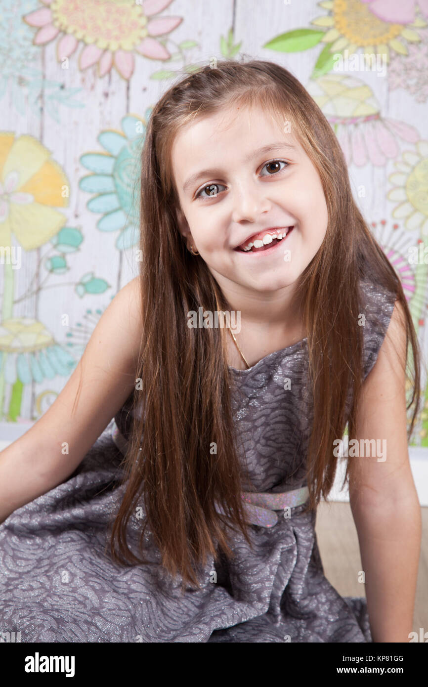 8 year old girl Stock Photo - Alamy