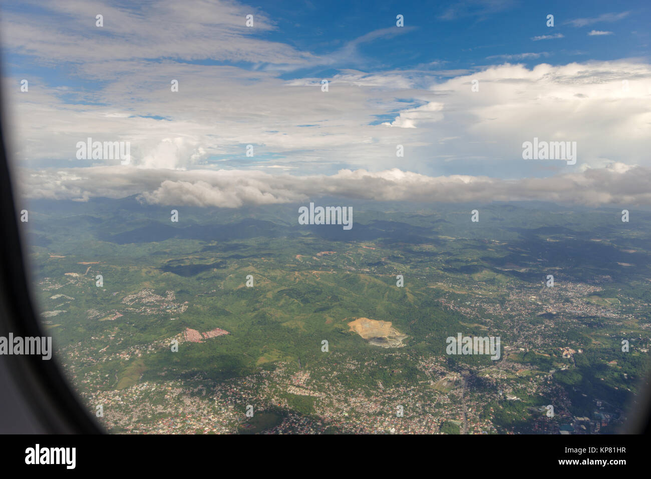 Cloudy Sky view from Airplane, Philippines Stock Photo - Alamy