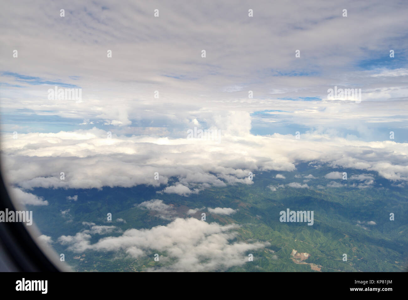 Cloudy Sky view from Airplane, Philippines Stock Photo - Alamy