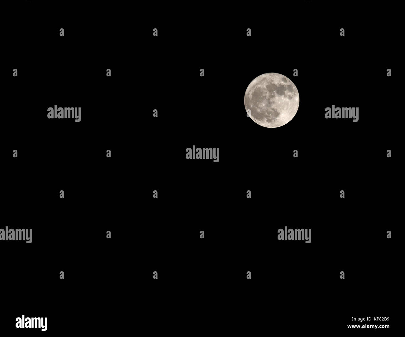 big full moon in the black winter sky Stock Photo - Alamy