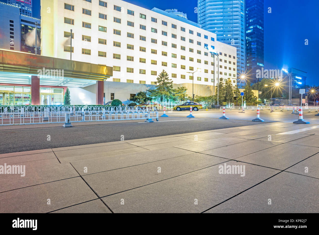 view of city square in city of China Stock Photo - Alamy
