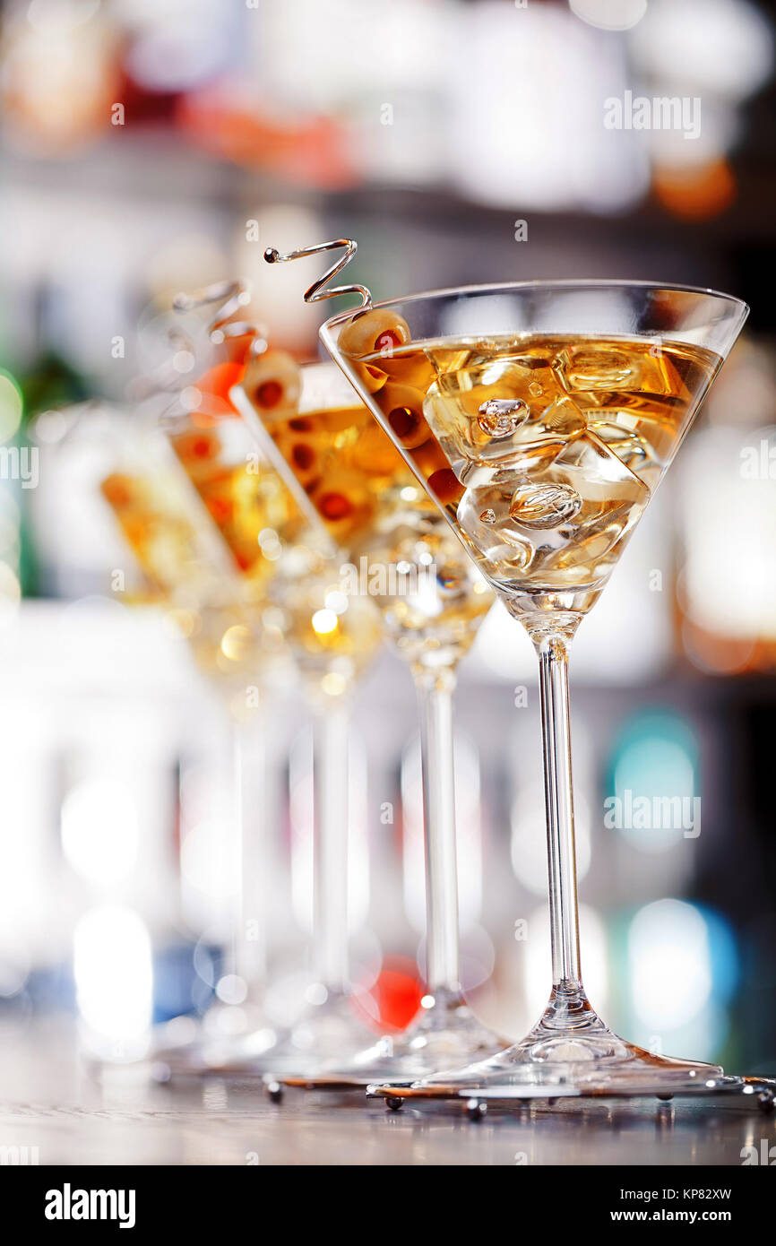 Cocktails Collection - Martini Stock Photo - Alamy