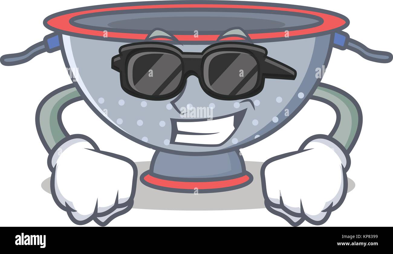 Super cool colander utensil character cartoon Stock Vector Image & Art ...
