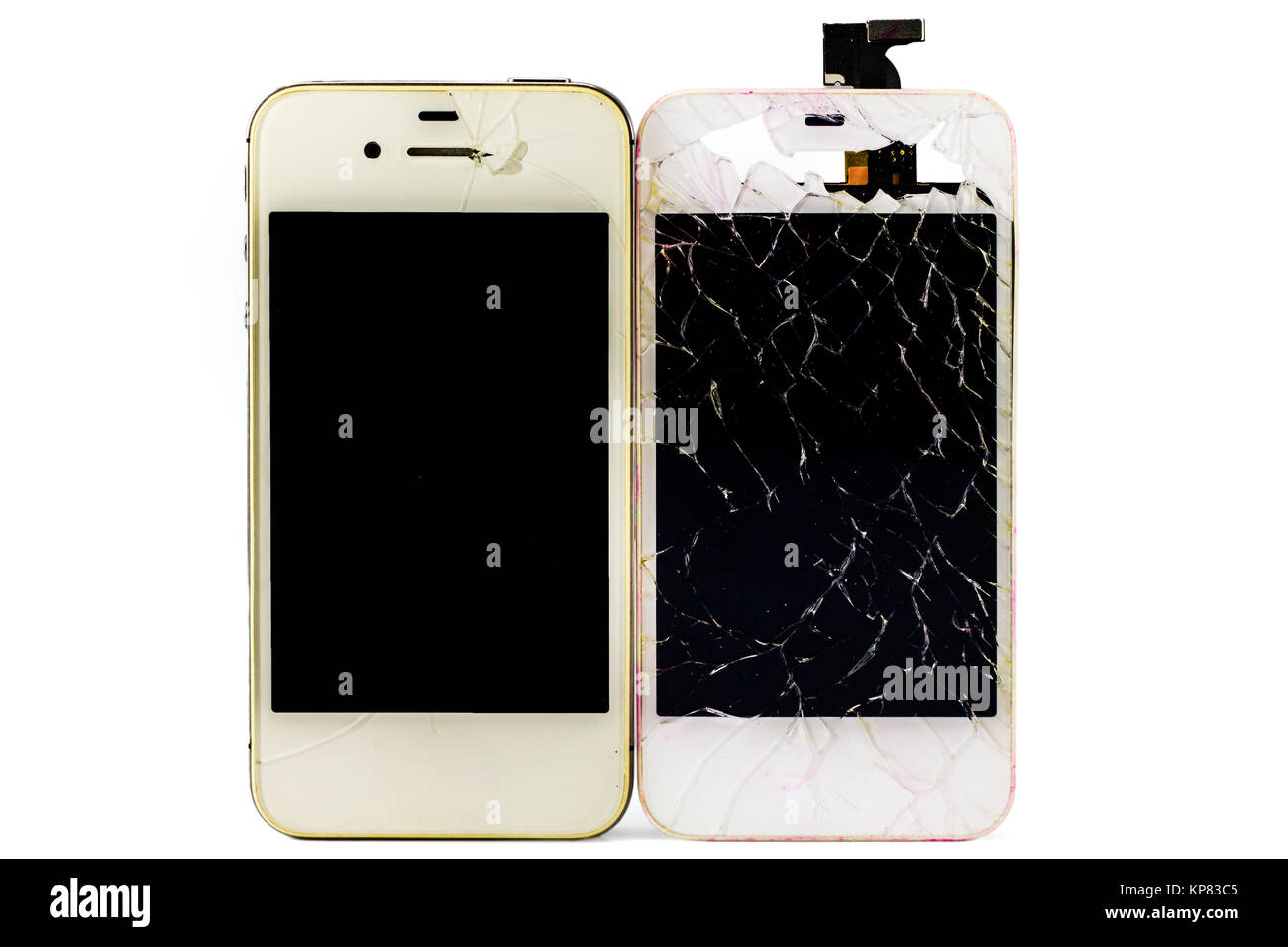 Modern smartphone with broken screen Stock Photo - Alamy