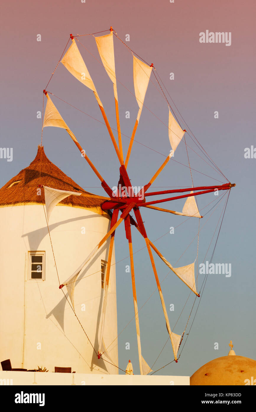 Windmill in Oia, Santorini,Windmill in Oia, Santorini Stock Photo - Alamy