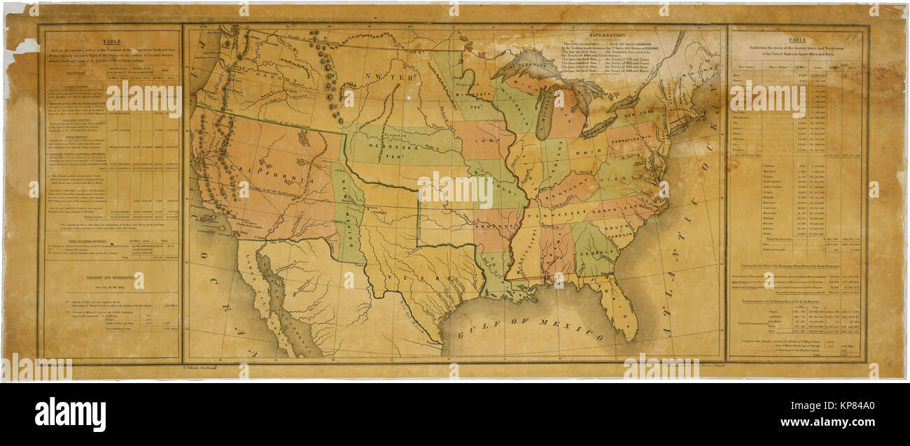 United states map 1848 hi-res stock photography and images - Alamy