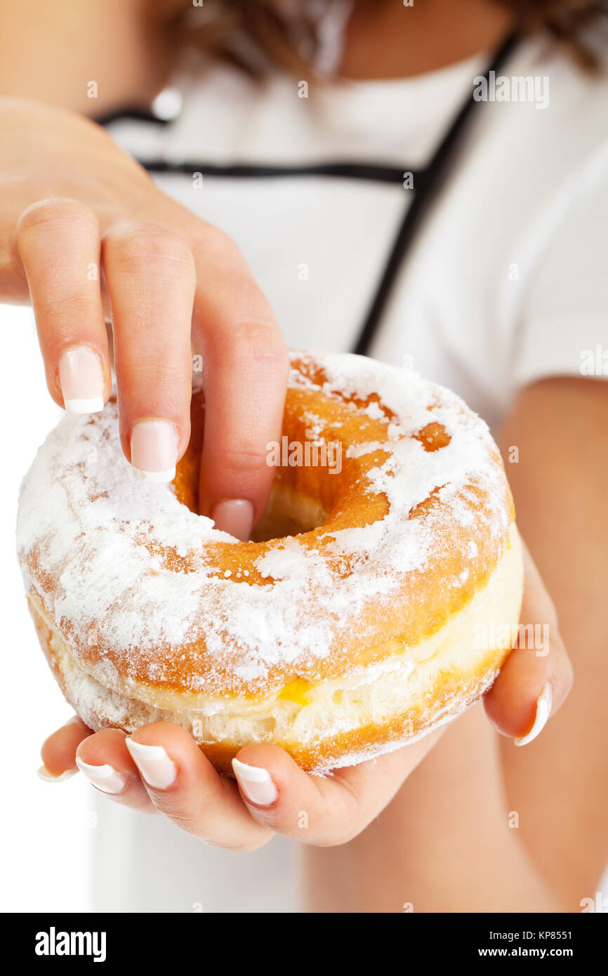 Donut in woman's hand,Donut in woman's hand,Donut in woman's hand,Donut ...