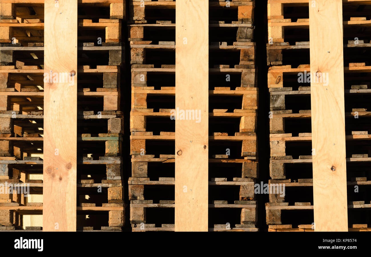 Euro pallets stack Stock Photo - Alamy