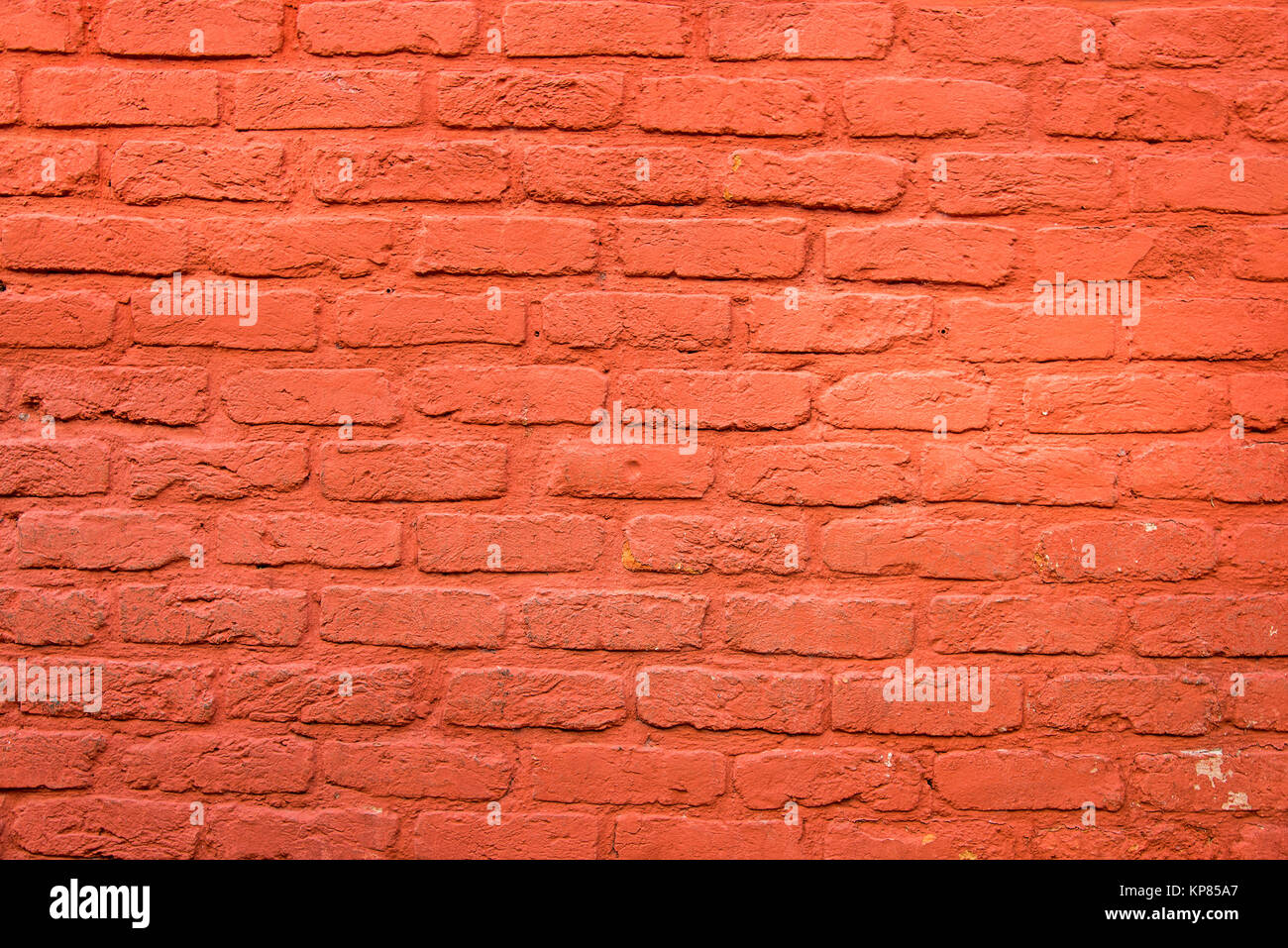 background from a red painted brick wall Stock Photo - Alamy