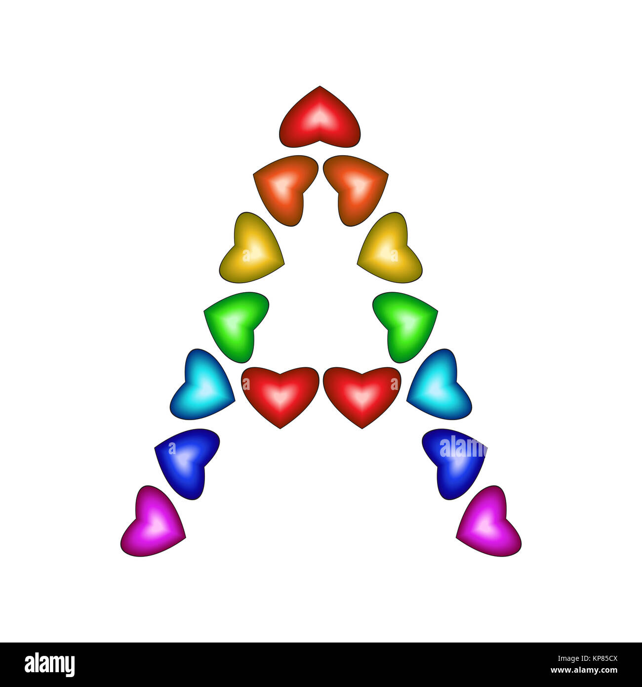 Love letter decorative hearts Cut Out Stock Images & Pictures - Alamy