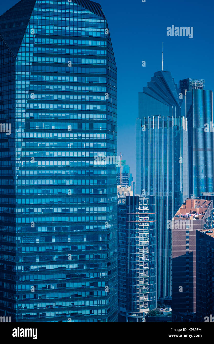 modern business buildings in financial district in city of China Stock ...