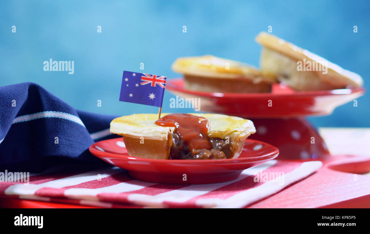 Traditional Australian Meat Pies for Australia or Anzac Day holiday ...