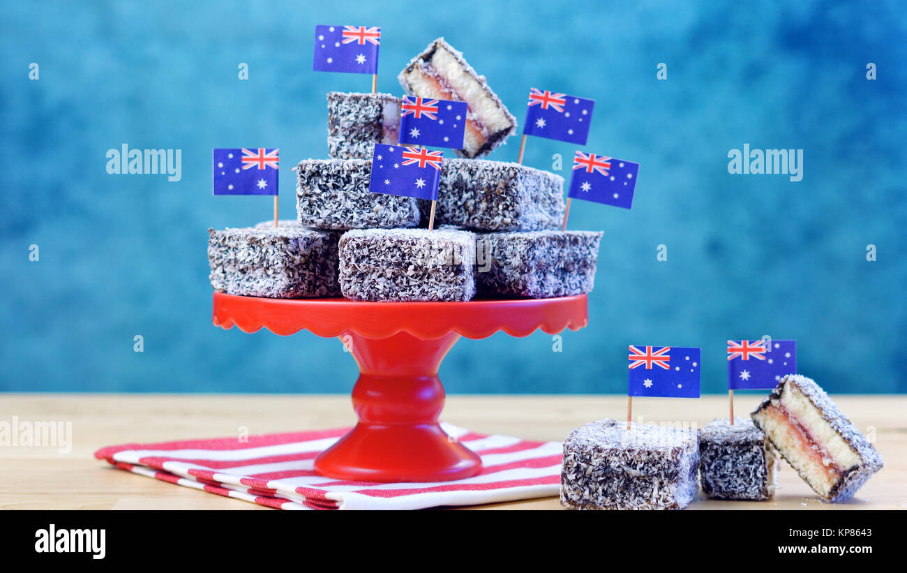 Iconic traditional Australian party food, Lamington cakes and Fairy ...