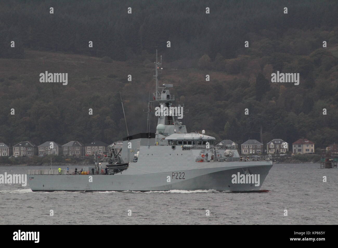 HMS Forth (P222), the first of the Batch 2 River-class patrol vessels ...