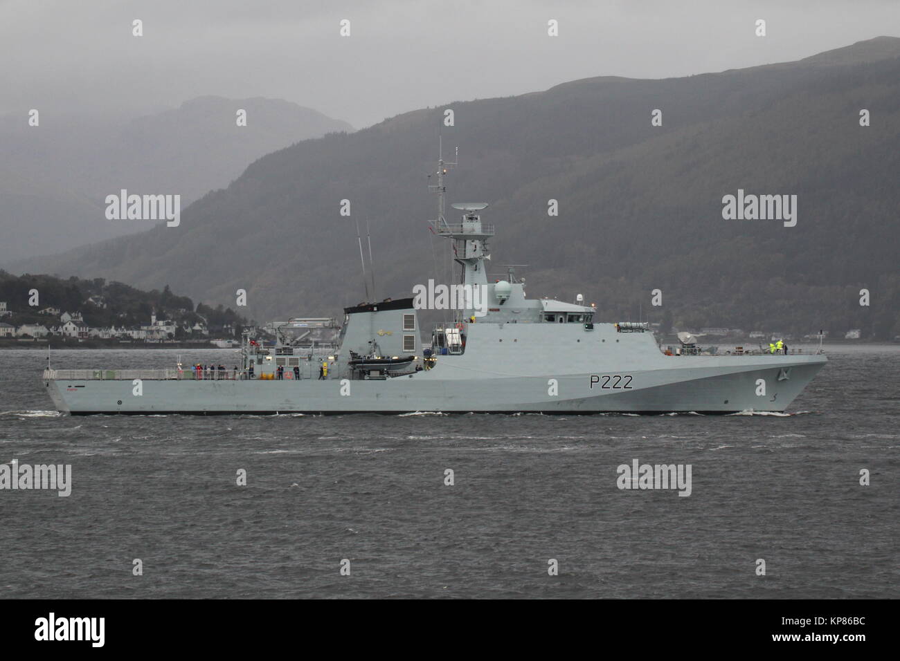 HMS Forth (P222), the first of the Batch 2 River-class patrol vessels ...