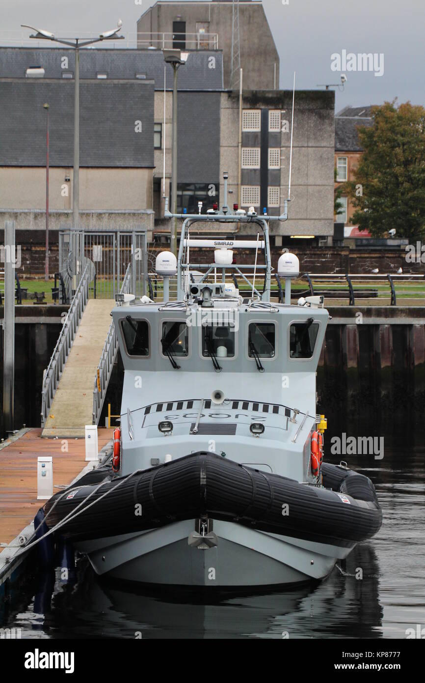 HMC Active, a 20 metre coastal patrol vessel operated by the UK Border ...