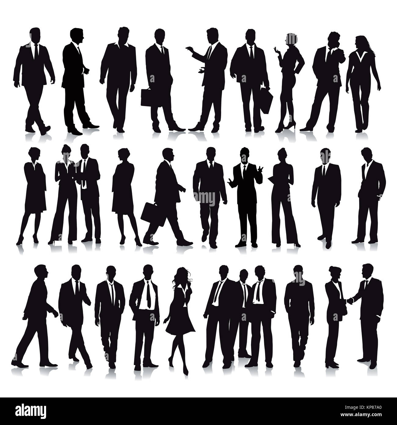 Work people silhouette hi-res stock photography and images - Alamy