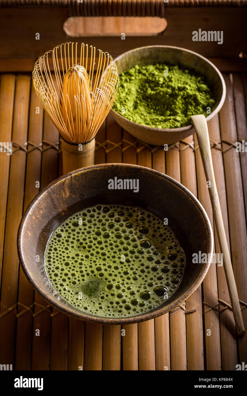 Green matcha tea Stock Photo - Alamy