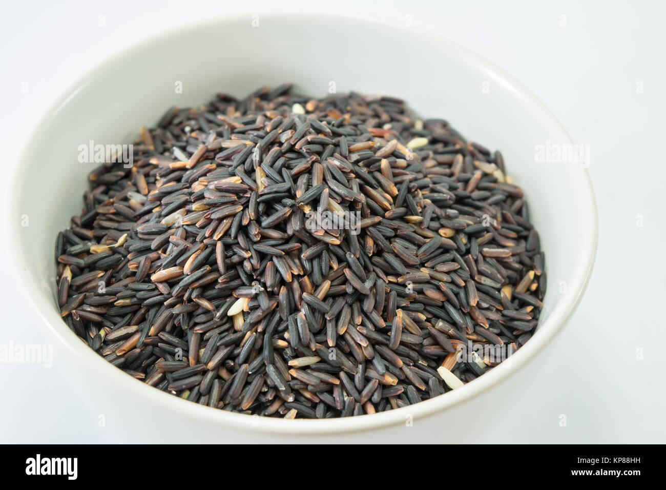 Black rice Thailand (Berry rice), organic rice Stock Photo - Alamy