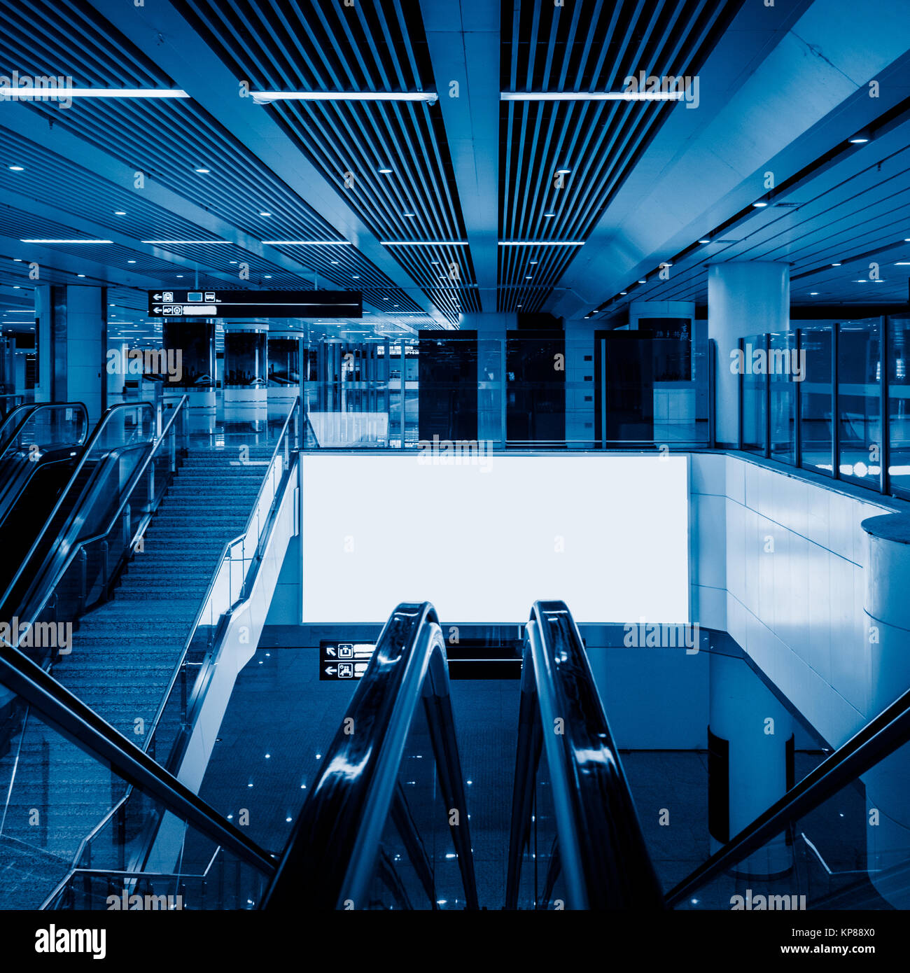 detail shot of escalator in modern buildings or subway station Stock ...