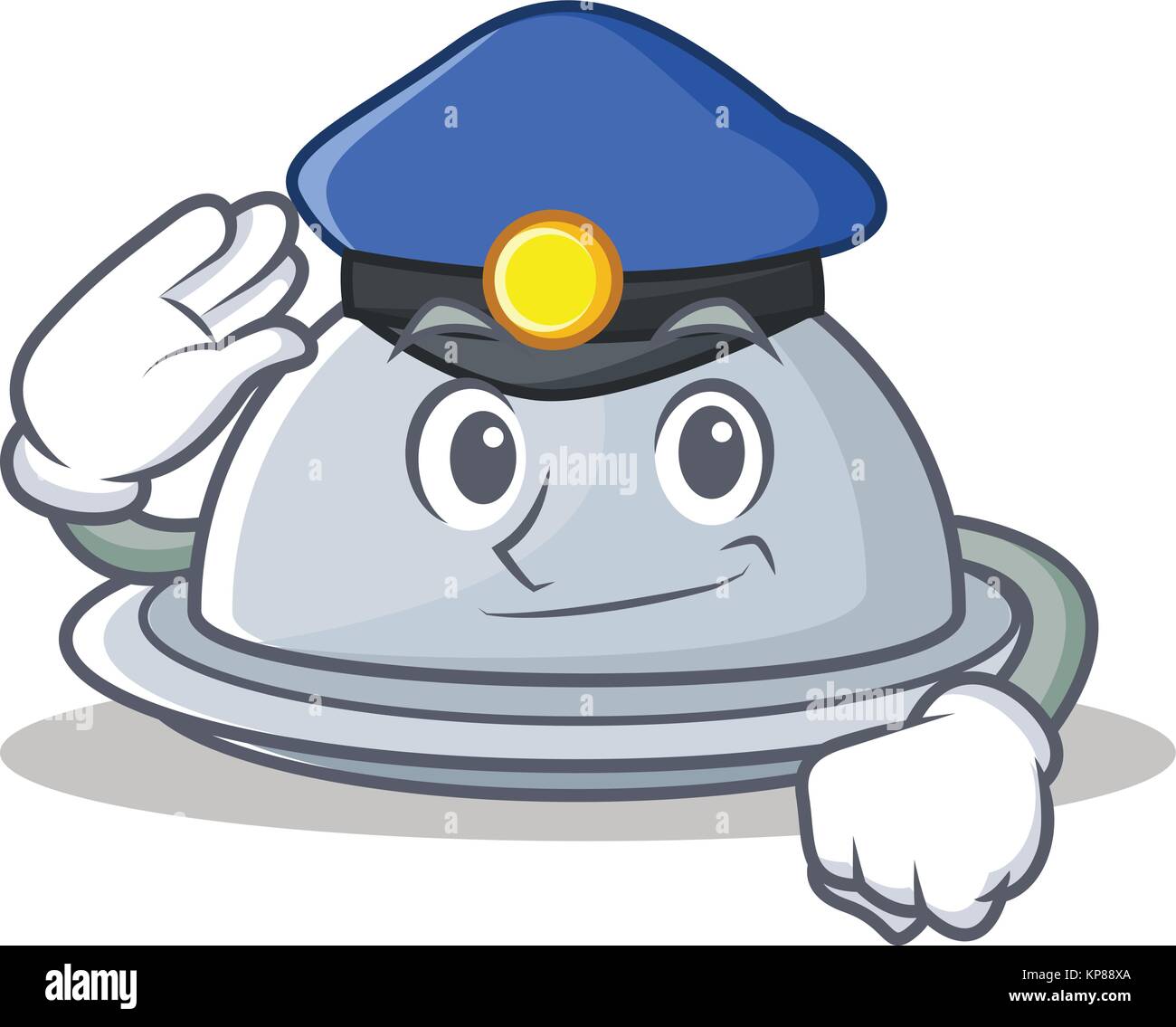 Policeman eating food Stock Vector Images - Alamy