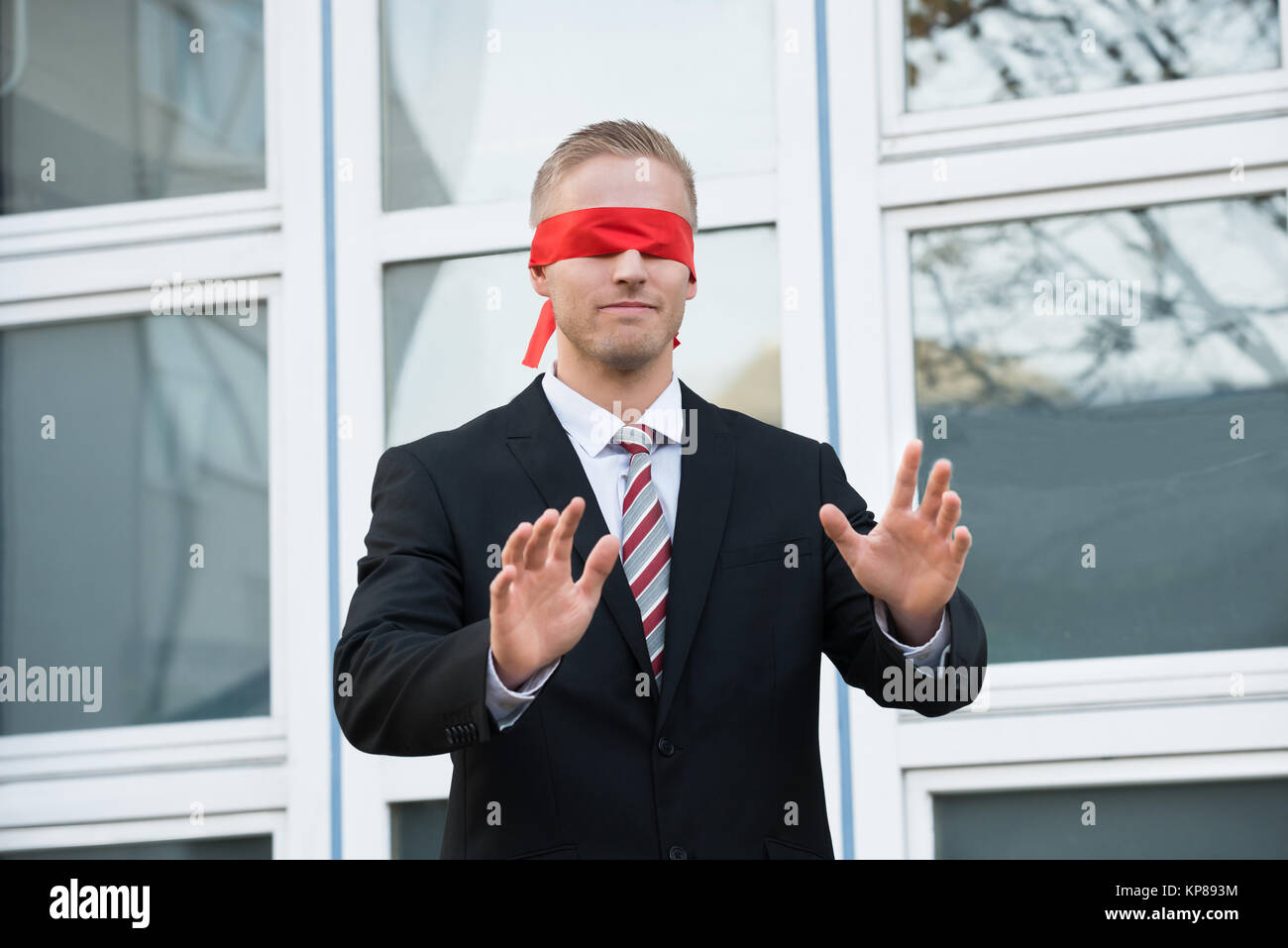 Blind folded men hi-res stock photography and images - Alamy