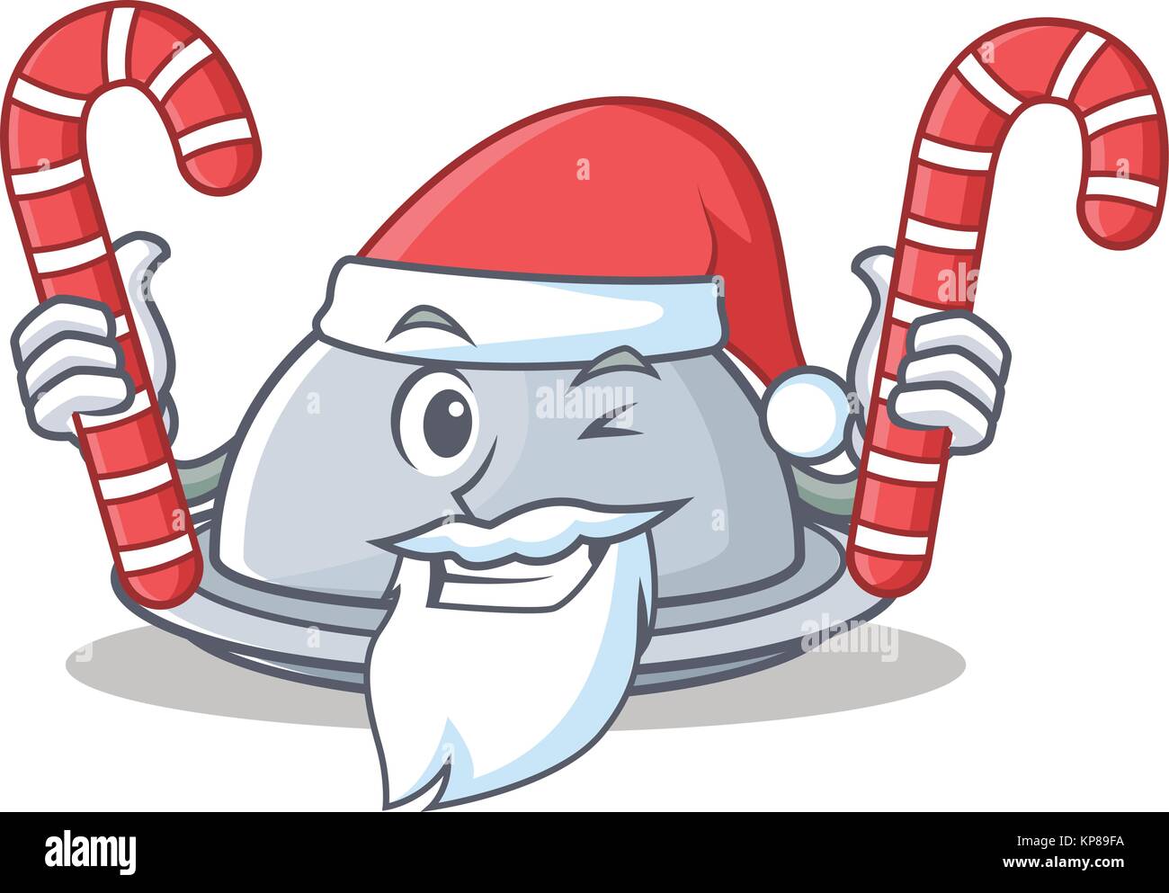 Santa with candy tray character cartoon style Stock Vector Image & Art ...