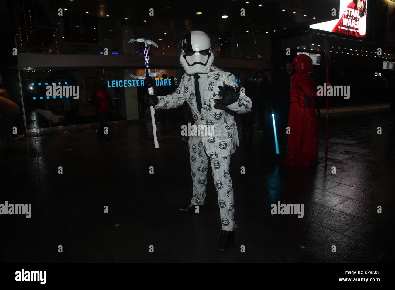 Matthew Johnston from Tottenham, dressed as a First Order stormtrooper ...