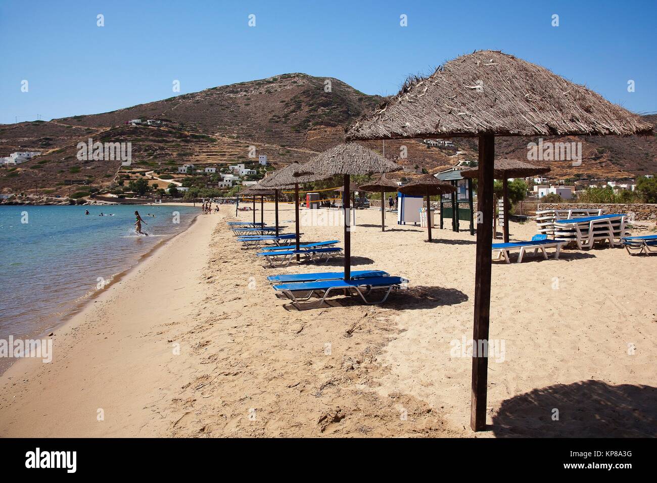 Beach scene greek islands hi-res stock photography and images - Alamy