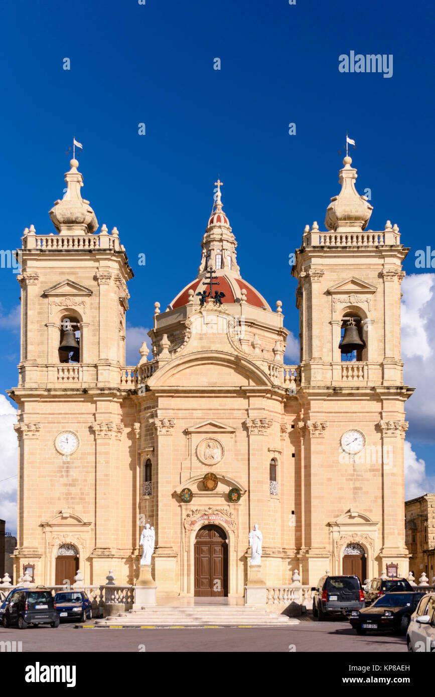 Xaghra Parish Church, Gozo, Malta Stock Photo - Alamy