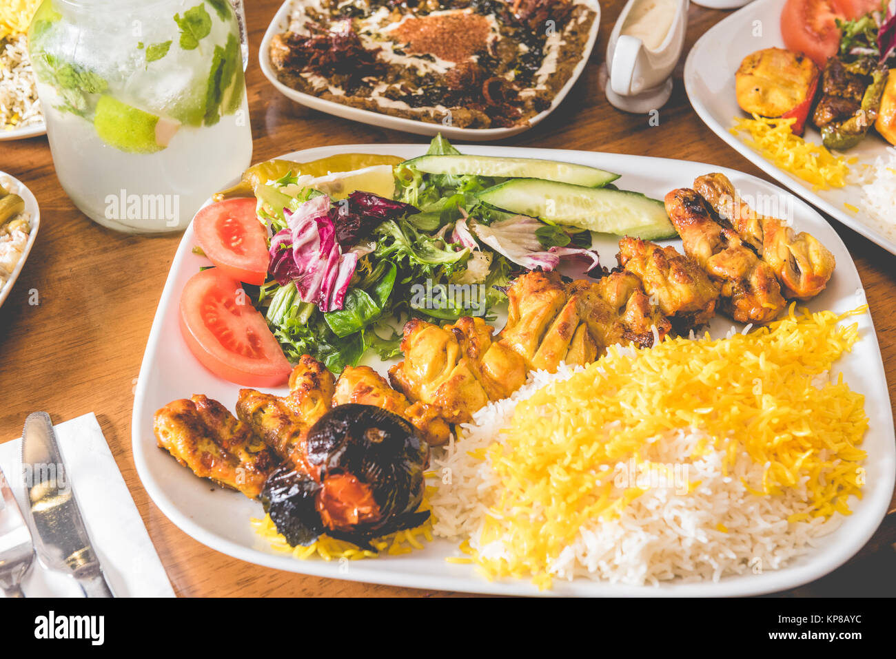 Persian Cuisine Chicken Wings Stock Photo - Alamy