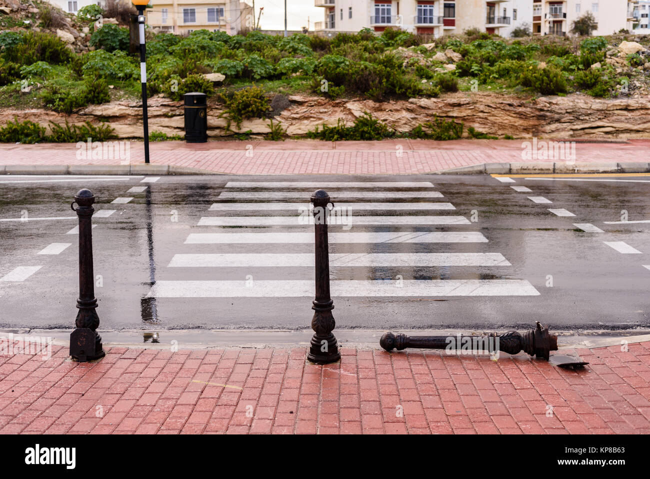 Bollard damage hi-res stock photography and images - Alamy