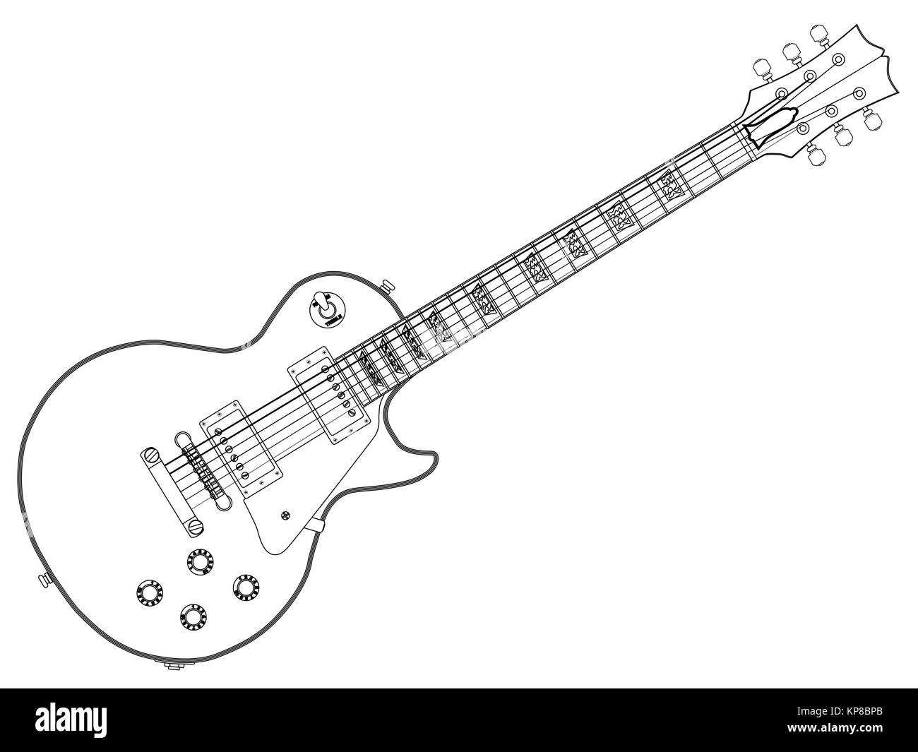 Les Paul Guitar Outline
