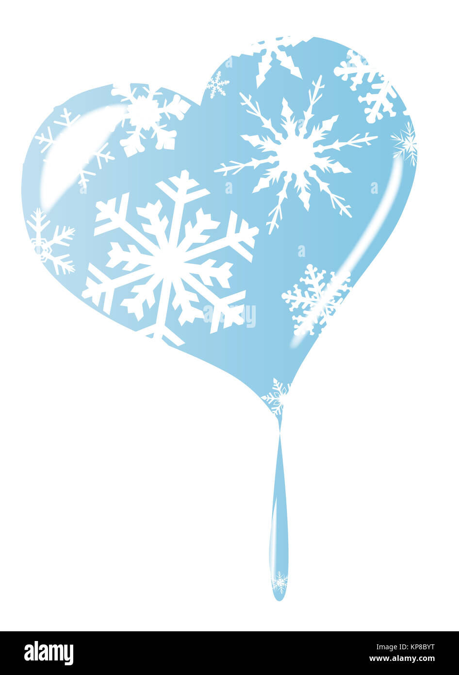Melting Ice Heart Stock Photo - Alamy