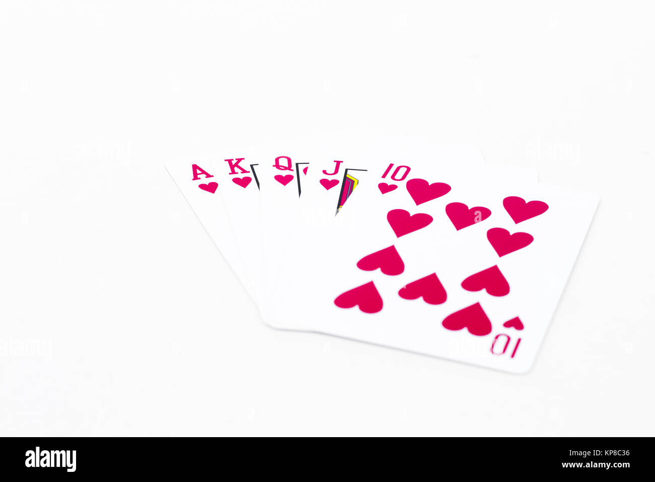 Playing cards isolated on white background Stock Photo - Alamy
