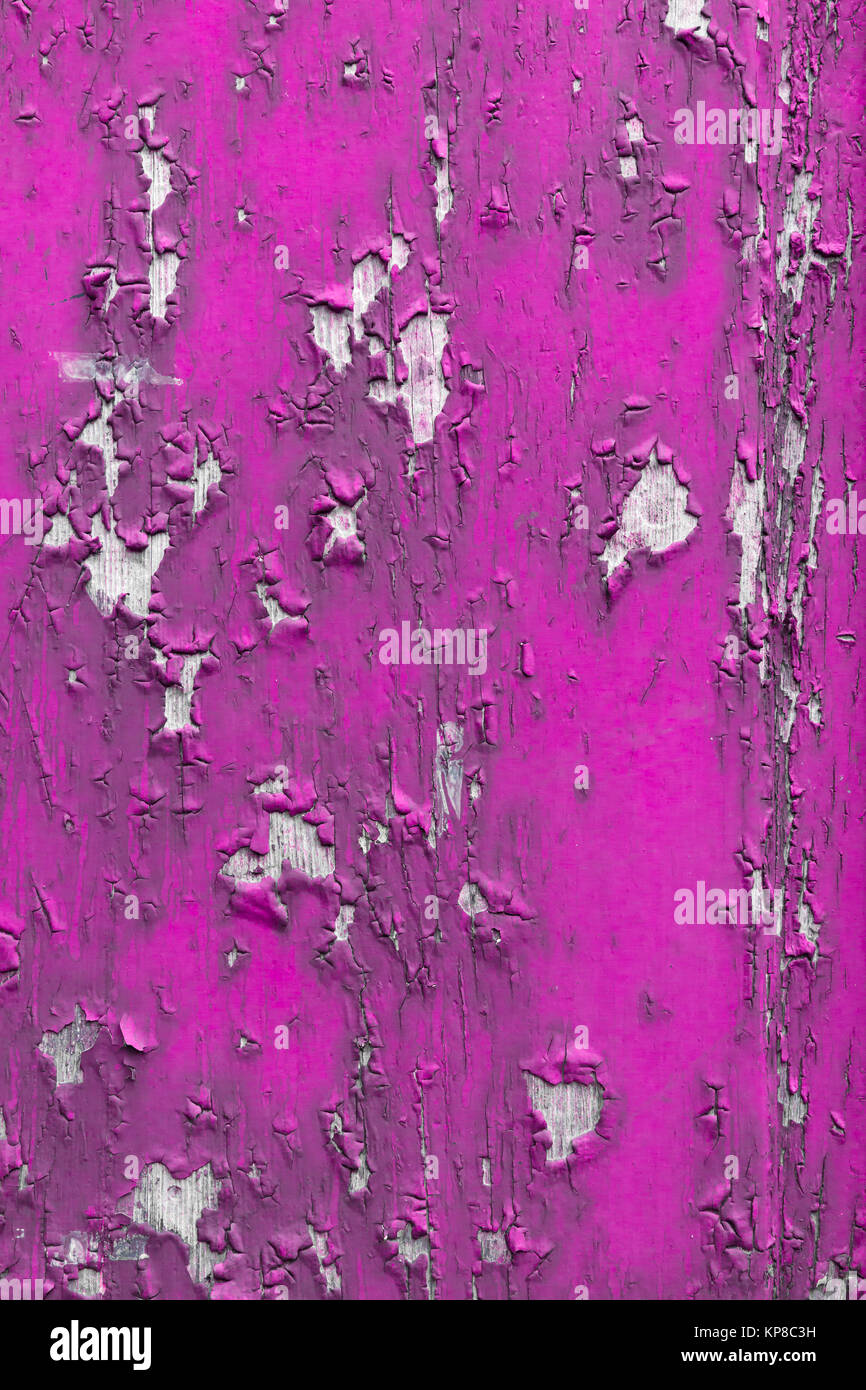 Pink peeling paint Stock Photo - Alamy