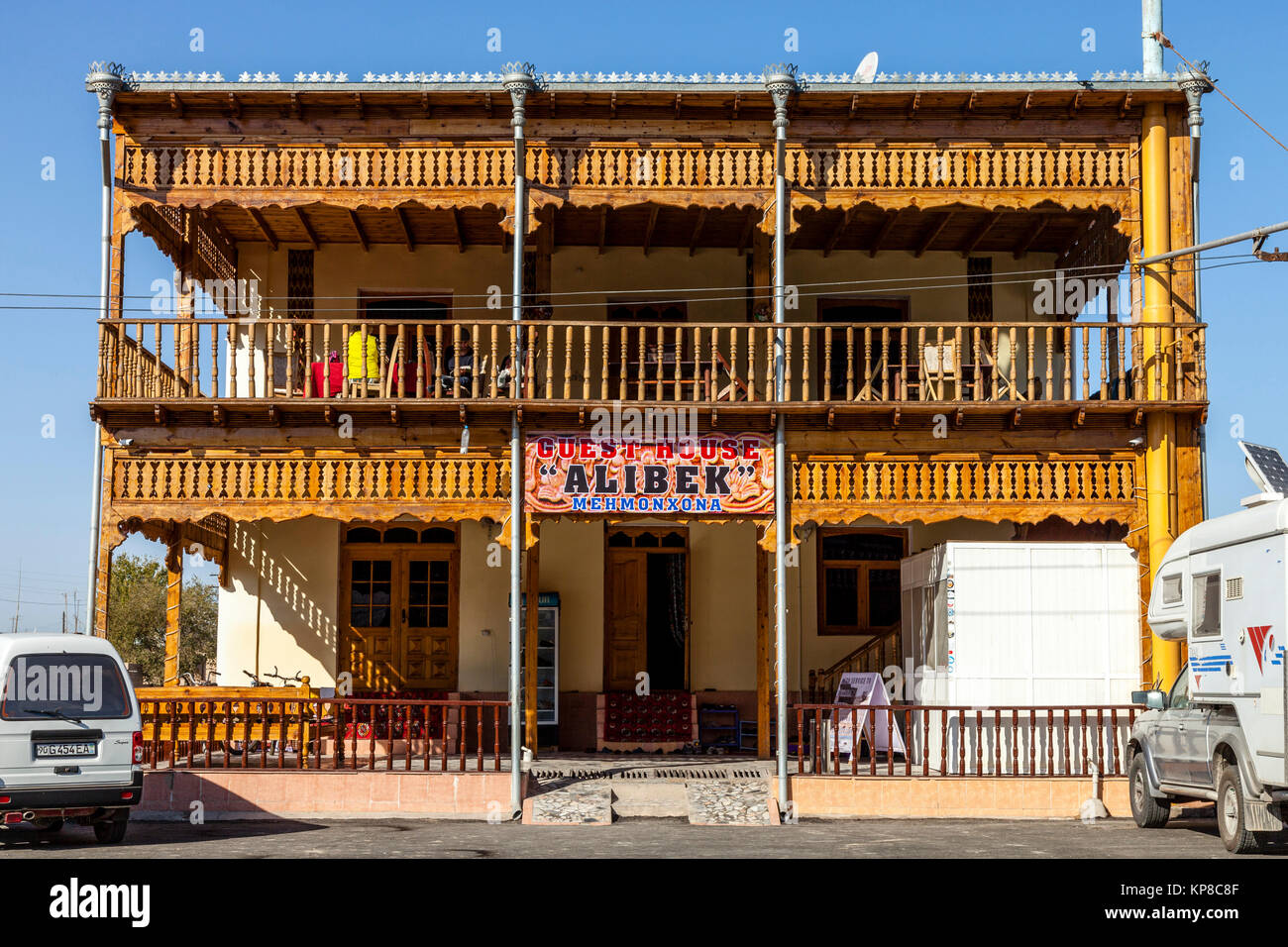 The Alibek Guest House, Dishon Qala (New City) Khiva, Uzbekistan Stock ...